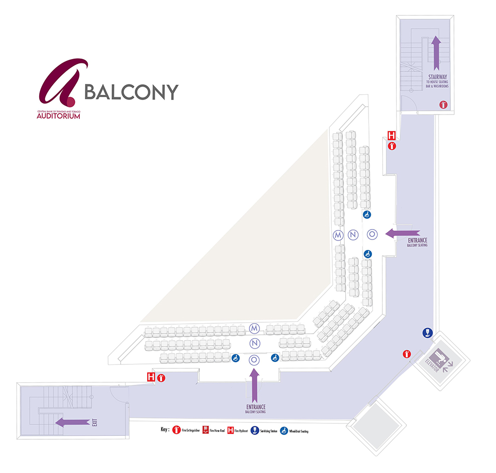Theatre Map – Central Bank Auditorium